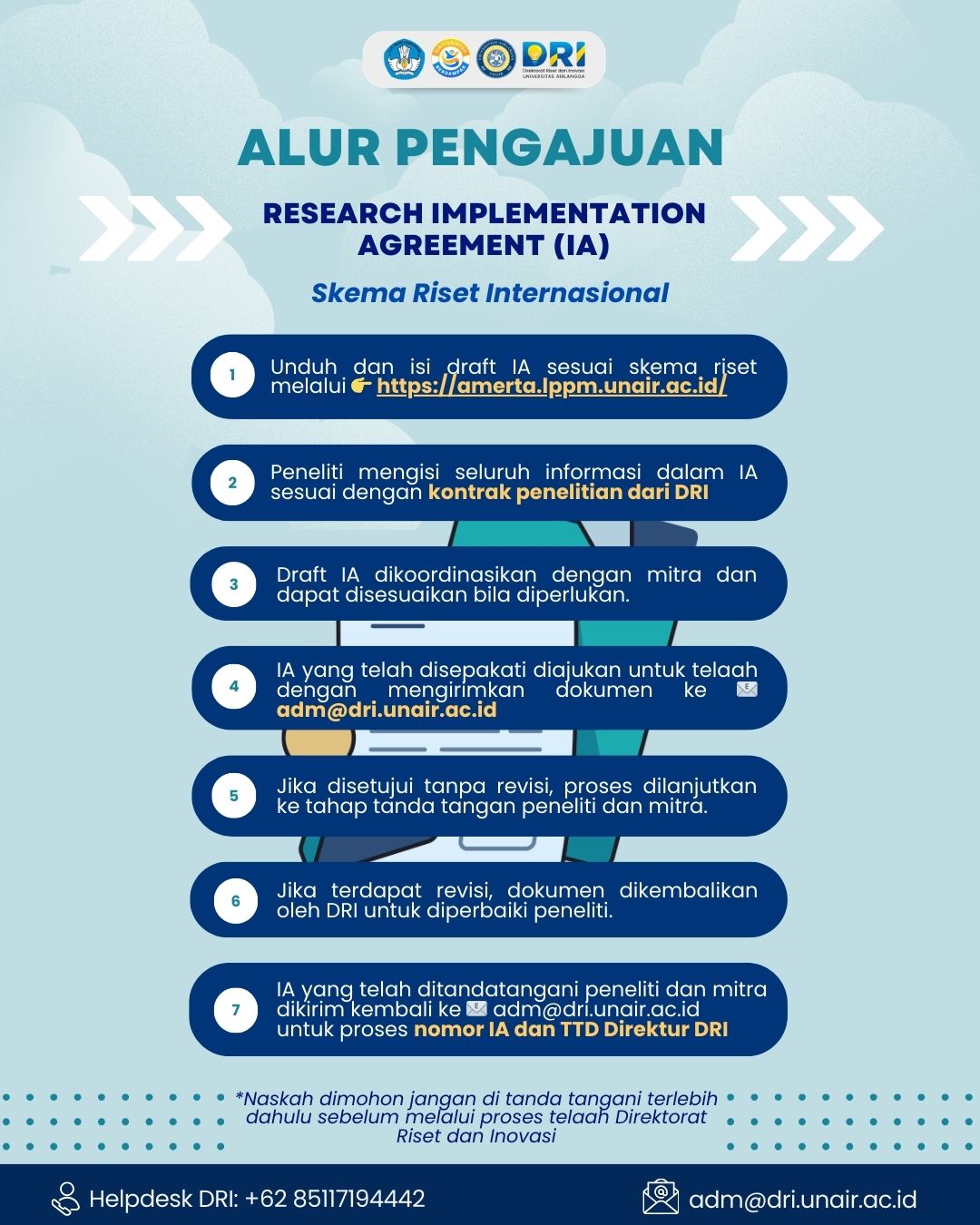 [INFORMASI] Alur Pengajuan Telaah Research Implementation Agreement (IA ...